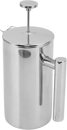 French Press Coffee Maker- Silver French Press Stainless Steel – Coffee ...
