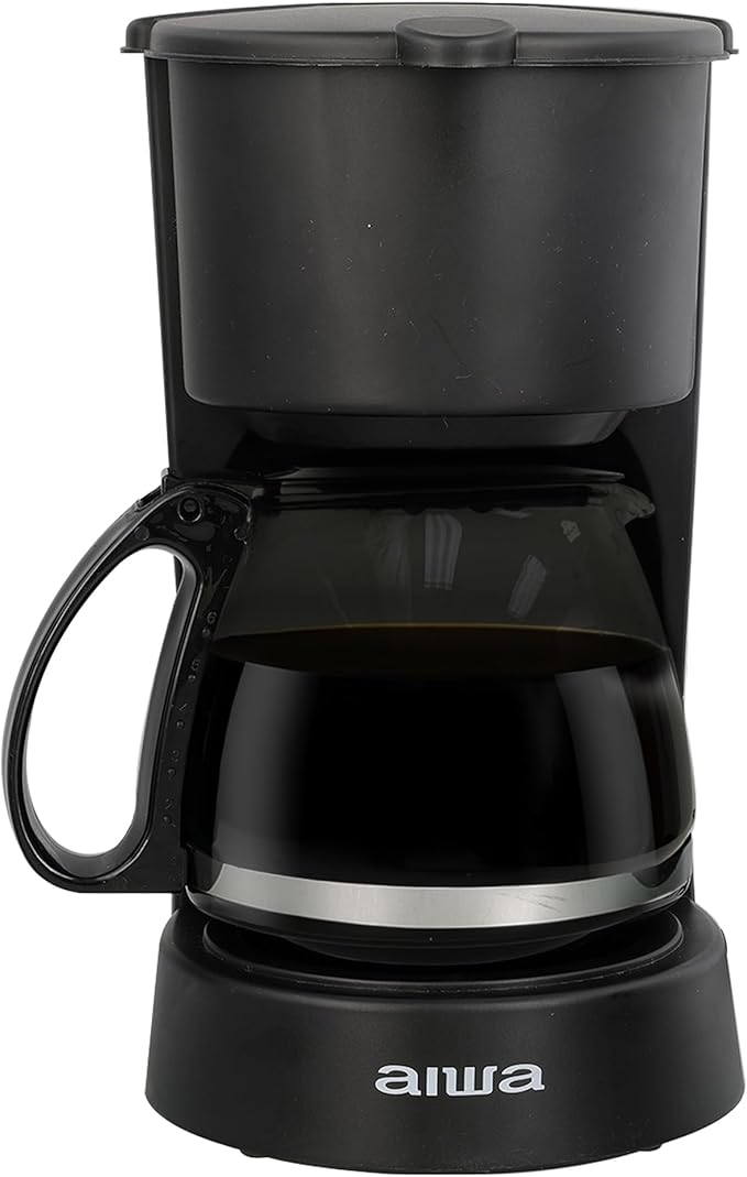 Aiwa 6-Cup Compact Coffee Maker with Reusable Filter and Indicator ...